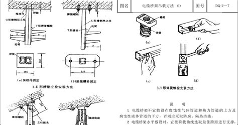 桥架支架安装规范图集 电缆桥架支架图集 喷淋支管支架安装图集 第9页 大山谷图库