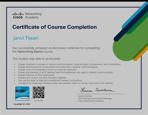 Janvi Tiwari On Linkedin Cisco Cisconetworkingacademy