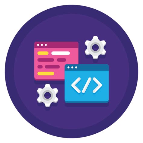 Programming Flaticons Flat Circular Icon