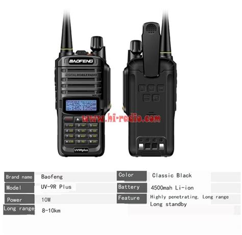 Baofeng UV 9R Plus Pofung Real IP67 Waterproof 10KM Long Range Professional Radio Walkie Talkie