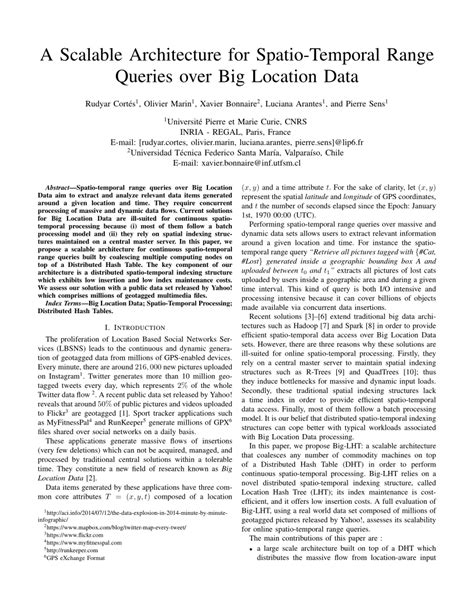 Pdf A Scalable Architecture For Spatio Temporal Range Queries Over