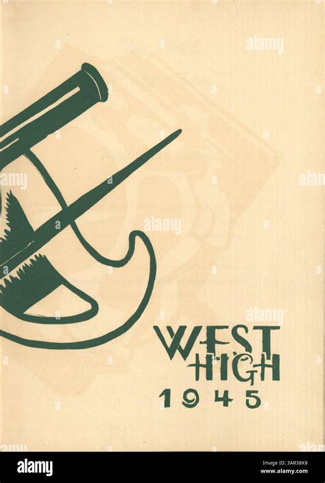The 1945 Hesperian Yearbook From West High School Captures The