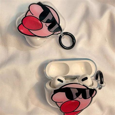 에어팟 12 프로 이어폰 소프트 케이스 애니메이션 스타 선글라스 귀여운 만화 캐릭터 디자인 키체인 포함 헤드폰 커버 선물용 Aliexpress