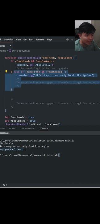 tutorial javascript 60 detik part 12 if else if else conditional