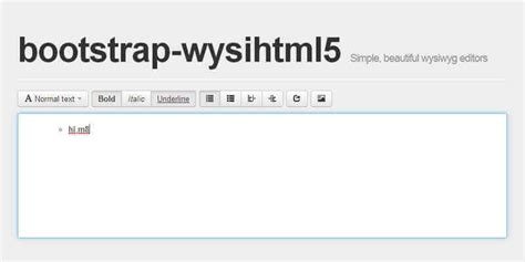 Bootstrap Wysihtml5 Plugin Bypeople