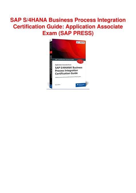 Ppt Pdf Download Sap S 4hana Business Process Integration Certification Guide App