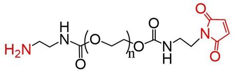 氨基peg马来酰亚胺，nh2 Peg Mal可以与含有巯基的分子进行偶联