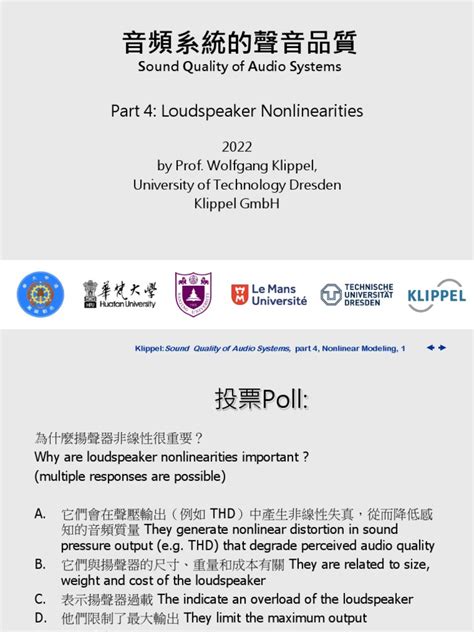Finished Taiwan Course 4 Klippel Large Signal Modeling Tcn Pdf Inductance Inductor