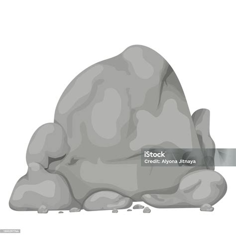 돌 더미 흰색 배경에 고립 된 만화 스타일의 무거운 바위 건설 미네랄 상세한 드로잉 오래된 질감 바위 장식 0명에 대한 스톡 벡터 아트 및 기타 이미지 Istock