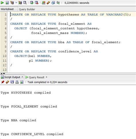 Oracle Error When Creating A New Type In SQL Developer Stack Overflow