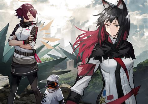 Texas Exusiai And Emperor Arknights Drawn By Yoshio Level Danbooru