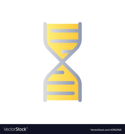 Dna Structure Flat Gradient Two Color Ui Icon Vector Image