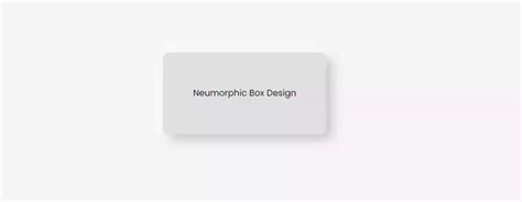 Simple Neumorphic Box Design Using Html And Css Rustcode