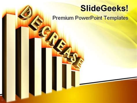 Decrease Graph Business PowerPoint Templates And PowerPoint Backgrounds