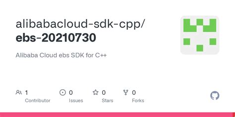 GitHub Alibabacloud Sdk Cpp Ebs 20210730 Alibaba Cloud Ebs SDK For C