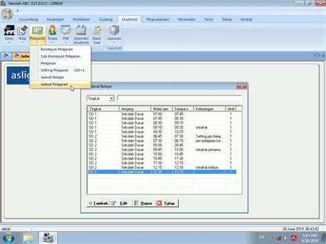 Tutorial Cara Input Jam Belajar Siswa Pada Software Sekolah Gratis