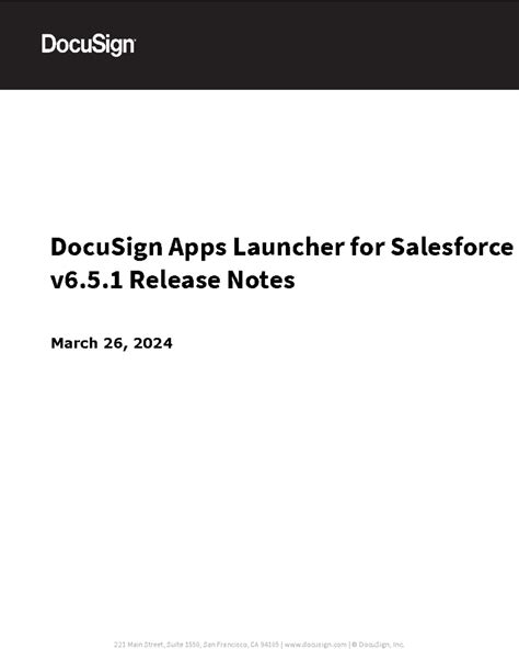 Docusign Apps Launcher For Salesforce V6 March 26 2024 Docusign Apps Launcher For Salesforce