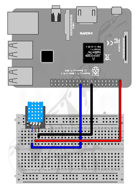 Kepython C Raspberry Pi DHT11 Thermal Humidity Sensor