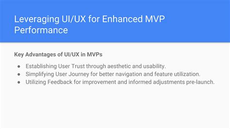 UI UX IN MVP DEVELOPMENT CRAFTING COMPELLING EXPERIENCES PPT