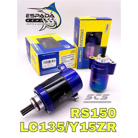 Espada Super Starter Motor Racing Lc135 Y15zr Y15 Ysuku Rs150 Big Bore