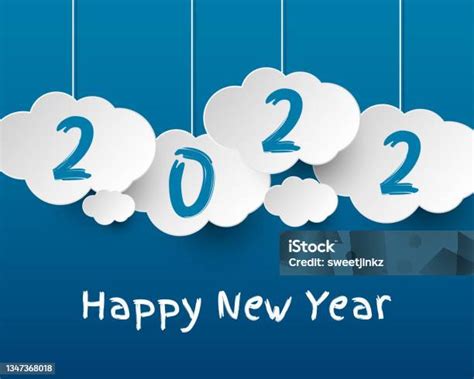 2022 년 새해 복 많은 새해 숫자 3d 스타일입니다 벡터 선형 번호입니다 인사말 카드의 디자인 벡터 그림입니다 무료 벡터 12월 31일에 대한 스톡 벡터 아트 및 기타