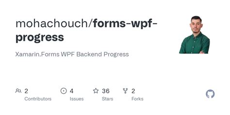 Github Mohachouchforms Wpf Progress Xamarinforms Wpf Backend Progress