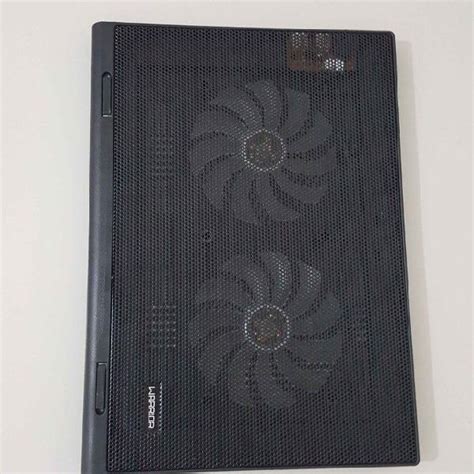 Cooler Para Notebook Warrior Ac267 Power Gamer Led Verde Em Diadema Clasf Informatica