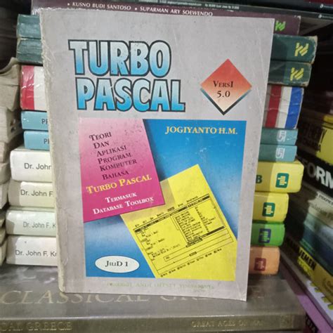 Jual Ori Buku Turbo Pascal Versi 50 Buku 1 Jakarta Timur Laborabookjkt2 Tokopedia