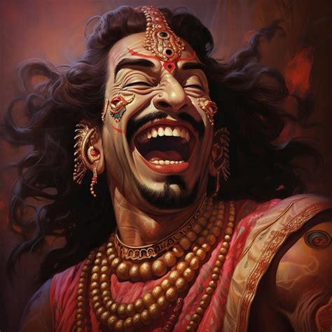 Premium Photo Illustration Of Raavan Laughing