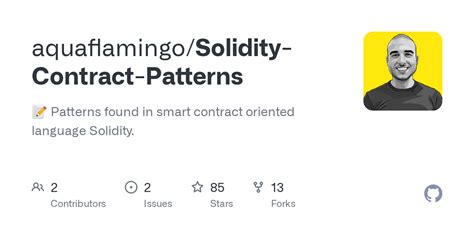 Github Aquaflamingosolidity Contract Patterns 📝 Patterns Found In Smart Contract Oriented
