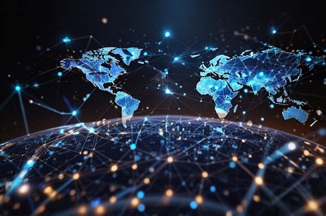 Premium Ai Image Technology Digital Data Network Connection And Cyber Security Concept