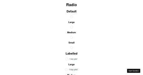 Radio Codesandbox