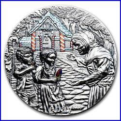 2022 Cook Islands 3 Oz Silver Fairy Tales Hansel And Gretel Sku 257816