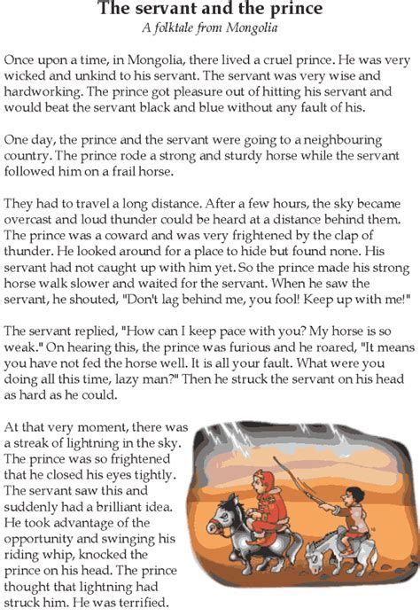 Grade 5 Reading Lesson 11 Fables And Folktales The Servant And The D0c
