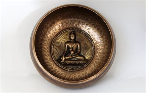 Meditation Singbowls Gulpa Round Antique Dotted Symbol 1000g