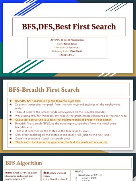 Bfs Dfs Best First Search Pdf Theoretical Computer Science Computational Problems