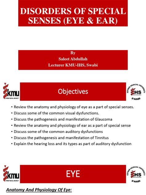 Patho Ii Lecture Iv Disorders Of Special Senseseye And Ear Pdf
