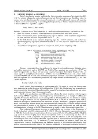 A Review Paper On Memory Fault Models And Test Algorithms PDF