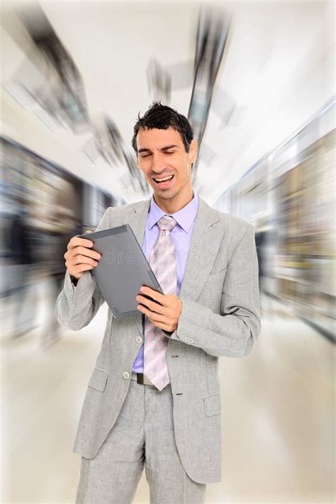 Business Man Using A Table Stock Image Image Of Office 36013871