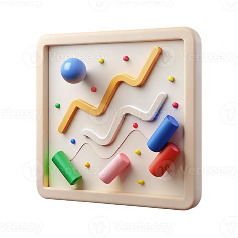 Vibrant Classic Simple Line Chart With Grid Cutout For Data Analysis 59099007 Png