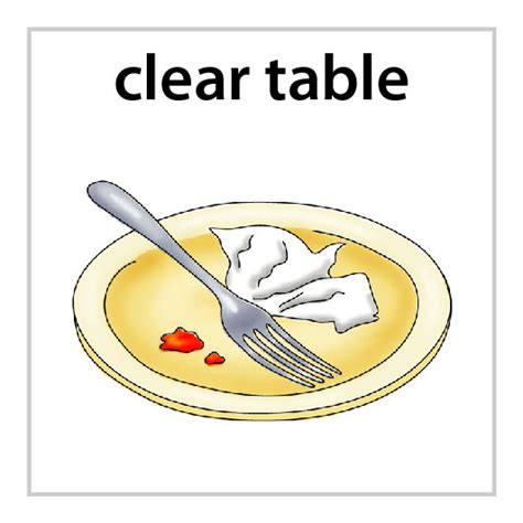 Table Clear Mission Magnets Visual Routine System