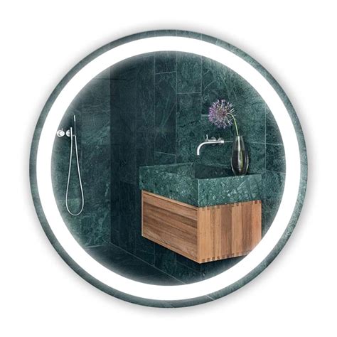 ᐉ Дзеркало з Led підсвічуванням 800х800 мм Sr 061 800 • Краща ціна в Києві Україні • Купити в