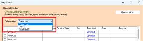 Downloading Data Mt5 Simulator