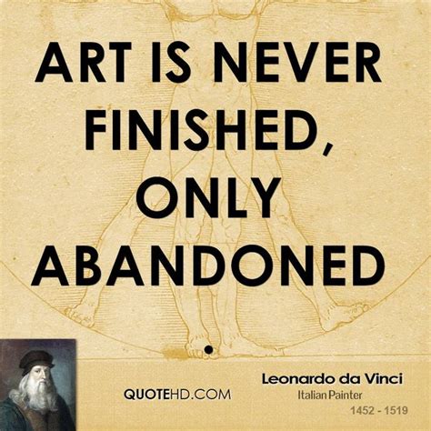 Art Quotes By Leonardo Da Vinci