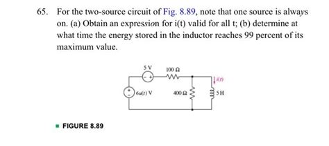 Solved For The Two Source Circuit Of Fig Note That Chegg Com