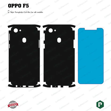 Oppo F Cut File Template Vector