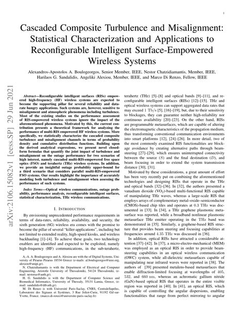 Pdf Cascaded Composite Turbulence And Misalignment Statistical Characterization And