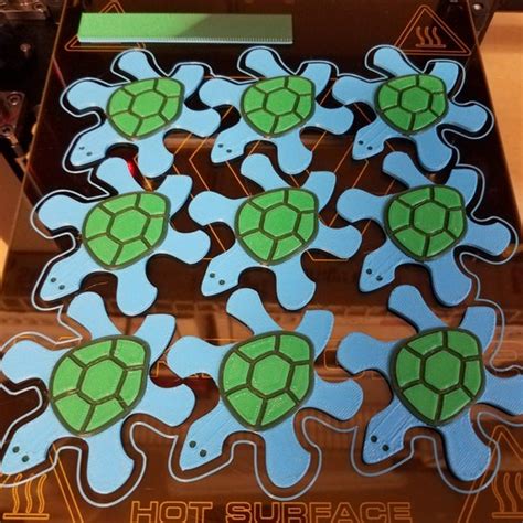 download stl file turtle tessellation with box 3d printable design