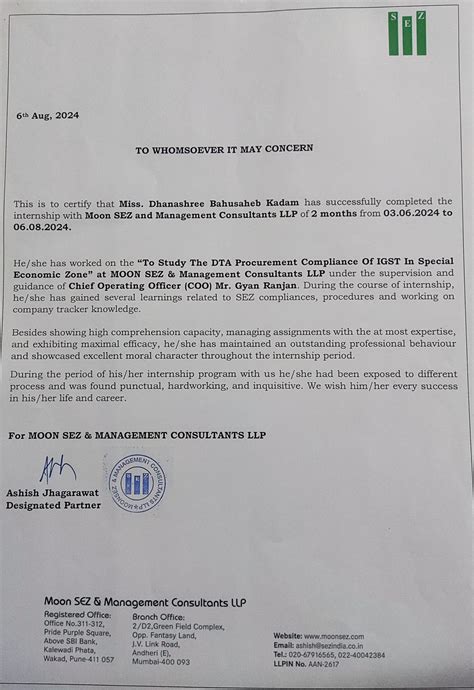 Dhanashree Kadam On Linkedin Internshipexperience Summerinternship Learning Growth