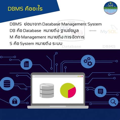 dbms คืออะไร dbms ย่อมาจาก คนทำแผนที่และงานสำรวจ